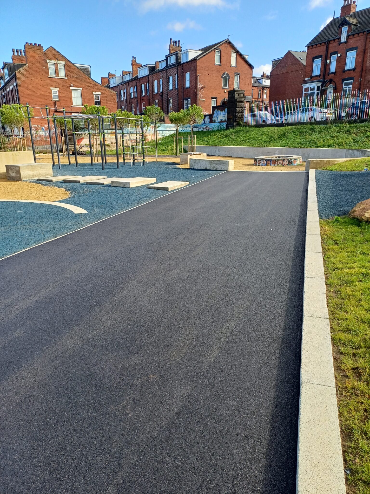 Tarmac to new paths at Royal Park, Burley - Groundwork Yorkshire ...