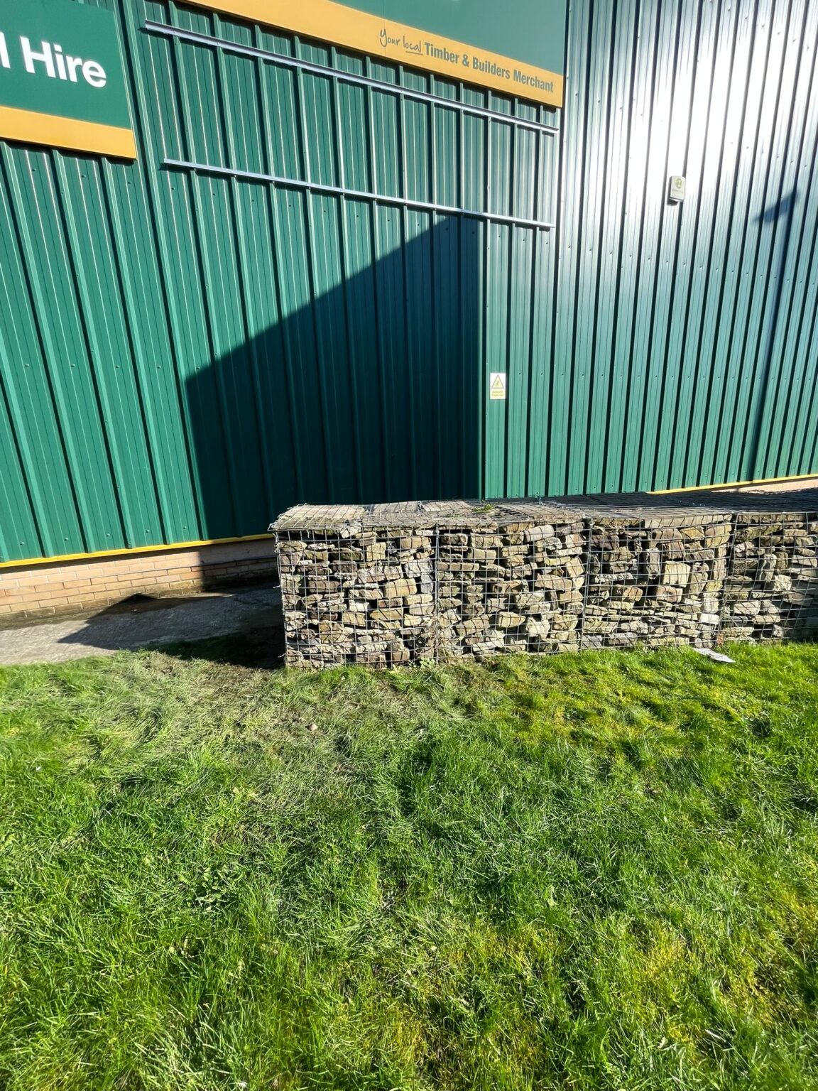 Repair of damaged Gabion Wall - Groundwork Yorkshire, Tarmac, Surfacing ...